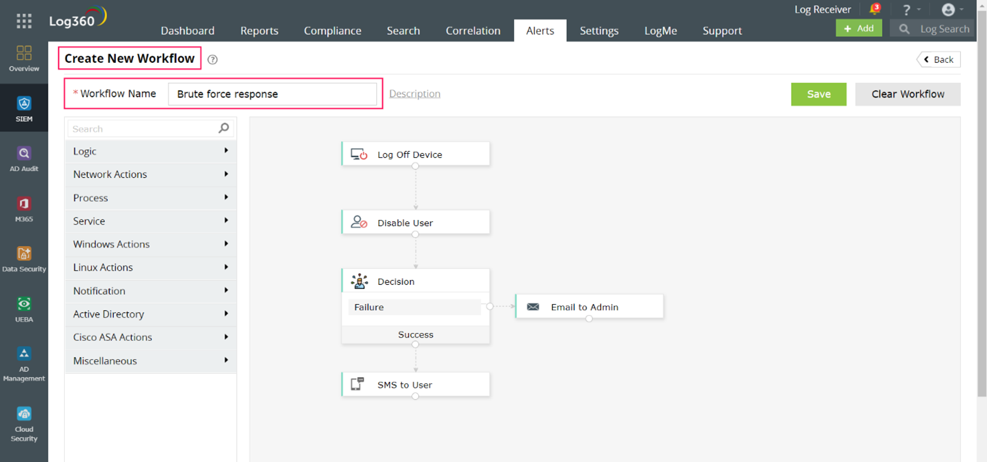 Automated Incident Response Using ManageEngine Log360